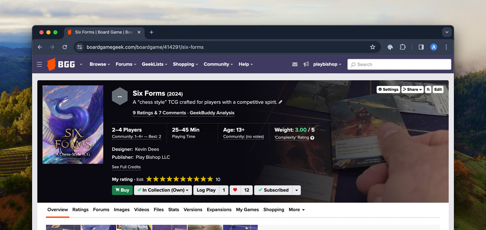 Six Forms — A Chess-Style Expandable Card Game